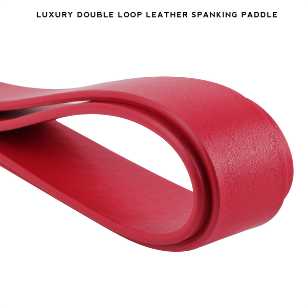 Luxury Double Loop Leather High Impact Paddle - OZGAGA