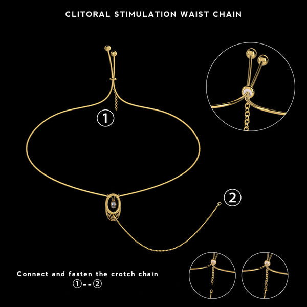 The Desire Sexy Body Chains Suit Nipple & Clitoral Stimulation Jewelry ...