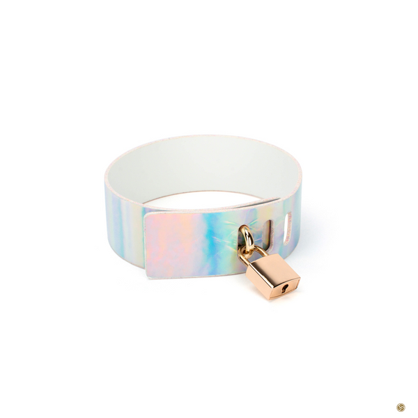 Aurora BDSM Lock Collar with Leash - OZGAGA