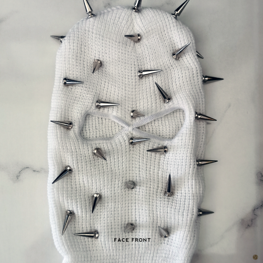 Balaclava Beanie Knitting Mask with Metal Spikes - OZGAGA