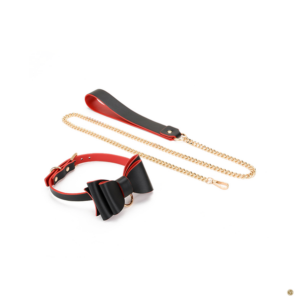 Dicky Bow Collar with Leash - OZGAGA