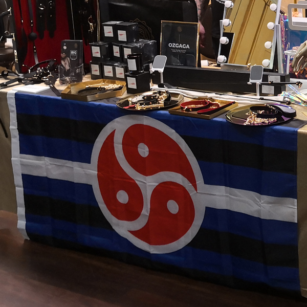 The BDSM Rights Flag Triskelion Design OZGAGA the-bdsm-rights-flag-triskelion-design-ozgaga