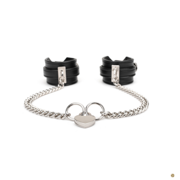 Wrist Handcuffs with Heart Lock Chain - OZGAGA